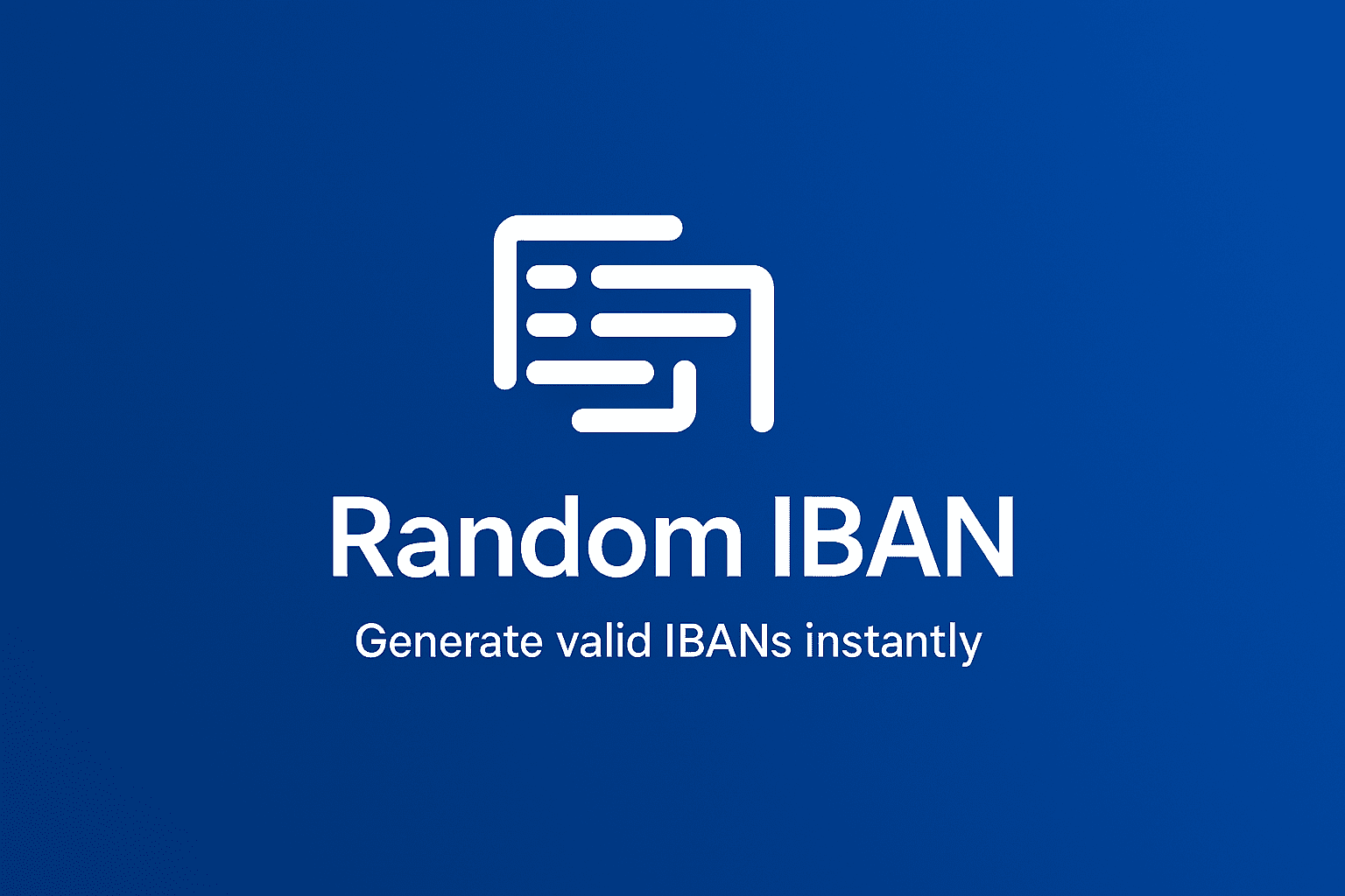 Início | Random IBAN